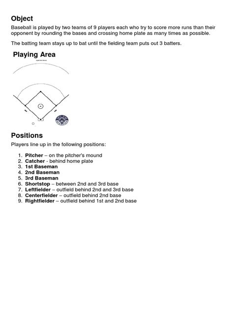 Image result for Basic Baseball Rules