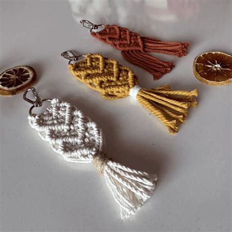 Image result for Heart Macrame Keychain Tutorial