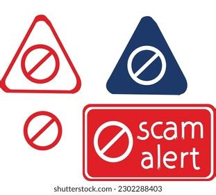 Scam Alert Warning Signs Vector Stock Vector (Royalty Free) 2302288403 ...