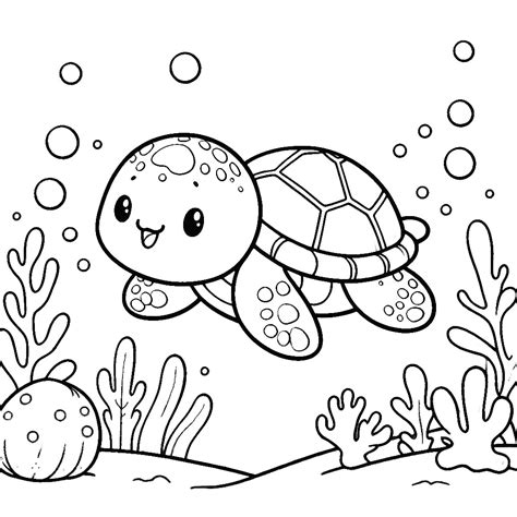 Image result for Turtle Coloring Pages