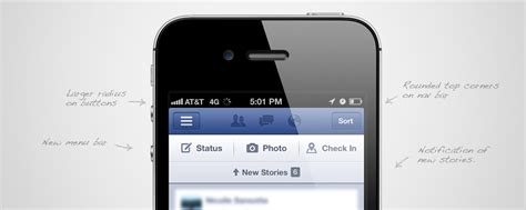 Image result for iOS and Android Facebook Menu Differences