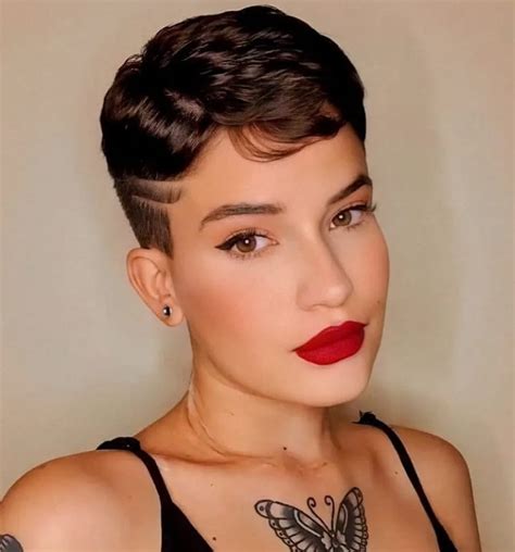 Image result for Long Pixie Cut Undercut Tutorial