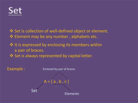 Image result for Explaining the Meaning of Set