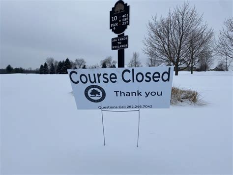 Image result for Sign Showing Golf Course Closed