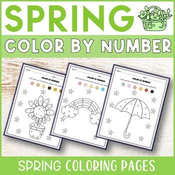 Image result for Color by Number Spring Coloring Pages