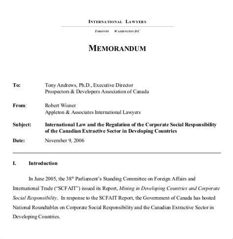 Image result for Memorandum of Law Example