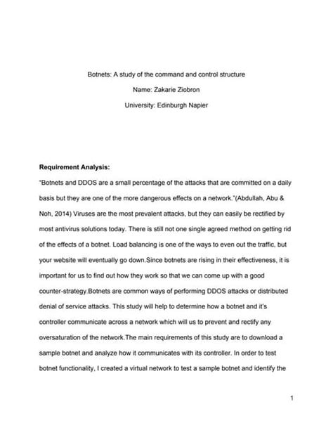 Botnet Command and Control Structure | PDF