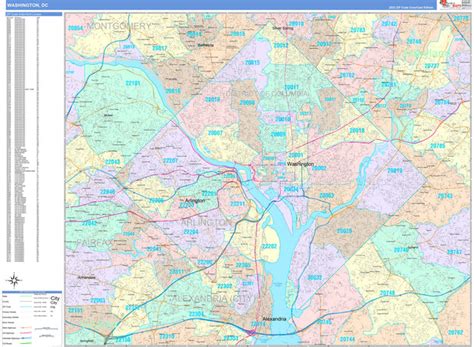 Image result for DC Zip Code Map