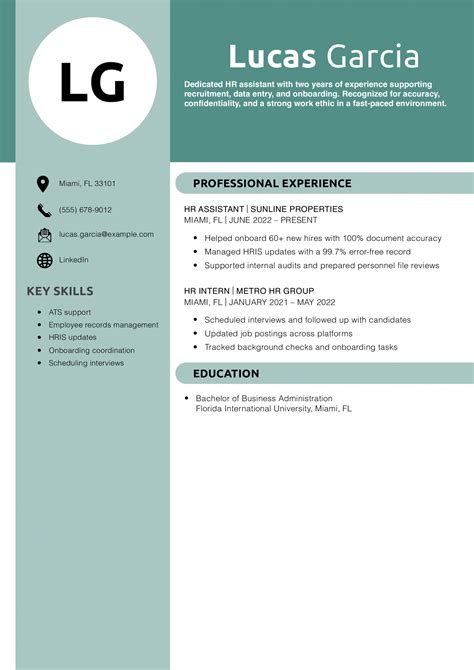 Image result for Human Resource Sample Resume Examples