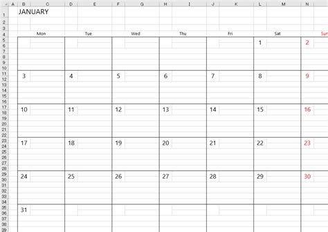 Image result for Basic Excel Calendar