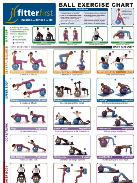 Image result for Mini Ball Exercise Chart