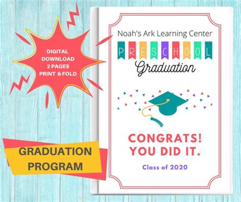 Image result for Program Outline for Pre-K Graduation