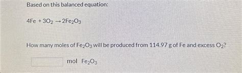 Image result for Fe O2 Fe2O3 Balanced Equation