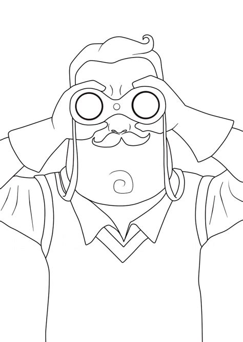 Image result for Hello Neighbor Coloring Book