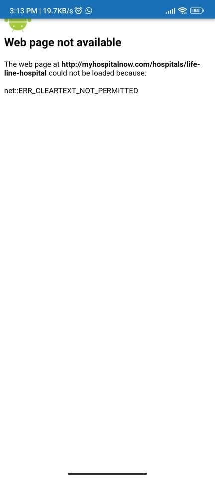 Image result for Err Clear Text Not Permitted Android