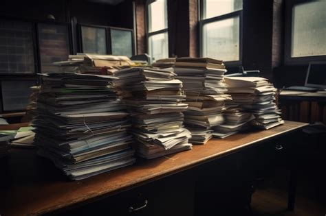 Image result for Stack of Paper by Computer