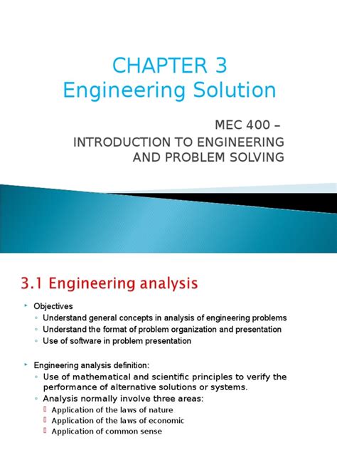 Ch3 Eng Solution | PDF | Engineering | Accuracy And Precision