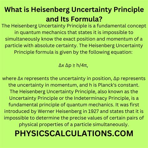 Image result for Uncertainty Principle Formula