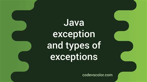 Image result for Define Exception and Its Types