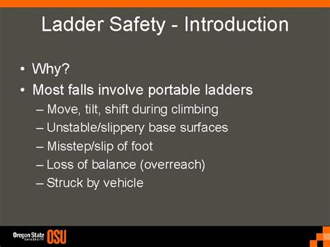 Image result for Environmental Conditions When Using a Ladder
