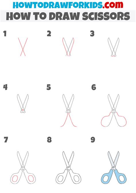 Image result for How to Draw Scissors