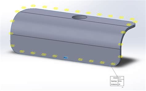 Image result for SolidWorks Pattern On Curved Surface