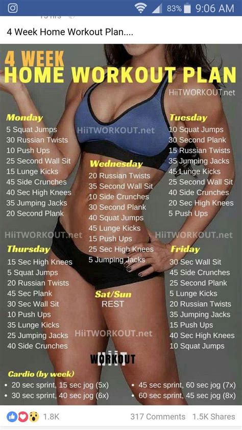 Image result for 4 Week Workout Routine