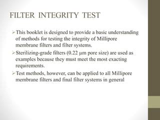 Image result for Cross Flow Filter Integrity Test