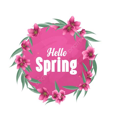 Image result for Hello Spring Transparent Background