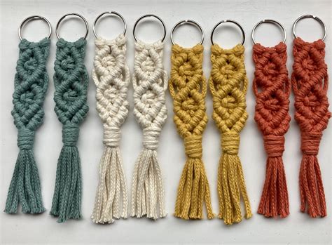Image result for Macrame Key Ring Designs Using Beads