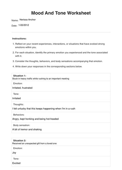 Mood And Tone - MSF Resources