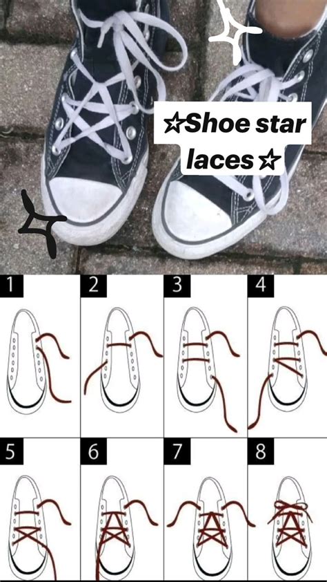 Image result for Shoe Lace Star Pattern Tutorial