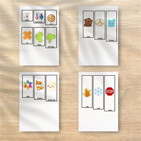 Image result for Sign Language Communication Cards