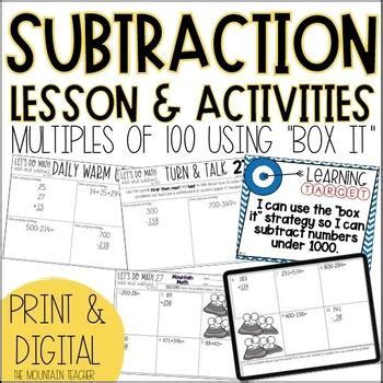 Image result for Box Method Subtraction