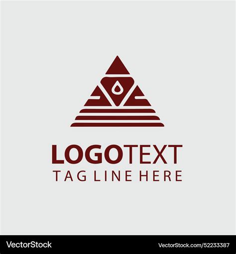 Pyramid logo Royalty Free Vector Image - VectorStock