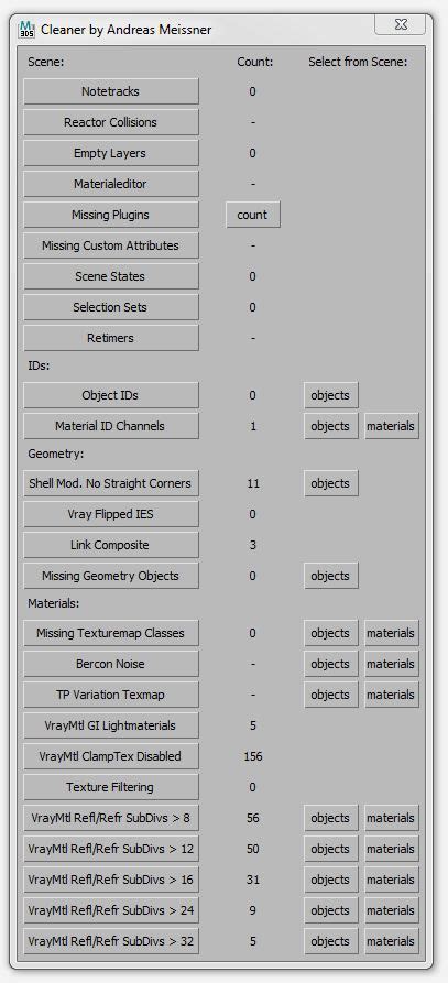 Image result for 3DS Max Scene Cleaner Script