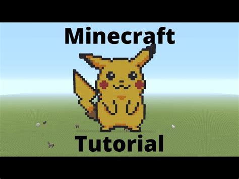 Image result for Minecraft Pixel Tutorial How to Build Pikachu Part 2 Pokemon