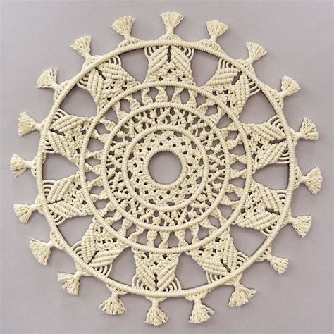 Image result for Macrame Tutorial Mandala Border