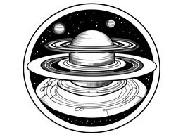 Image result for Saturn Drawing Inside Color