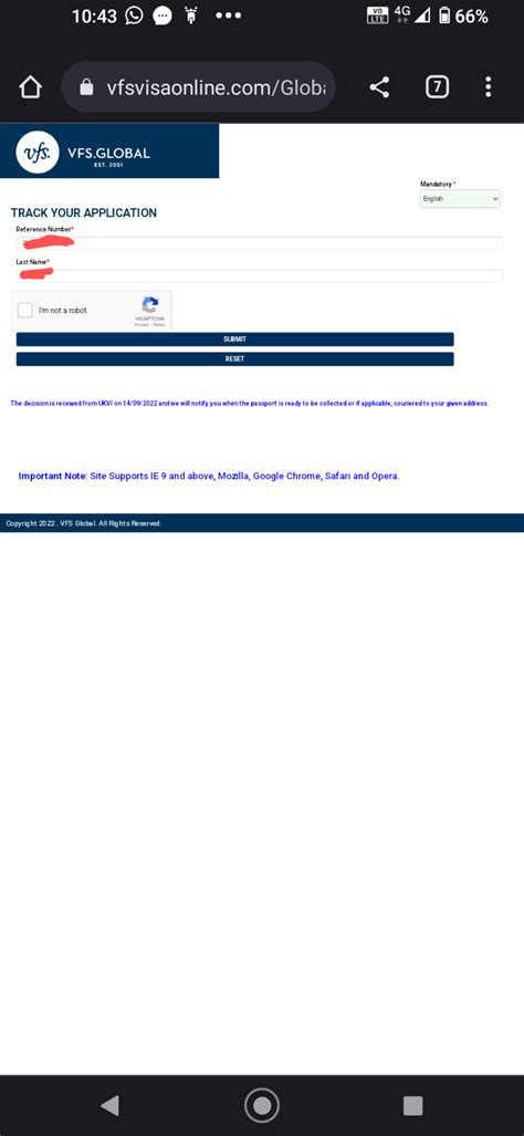 Image result for VFS Tracking Status