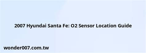 Image result for Hyundai Santa Fe O2 Sensor Location