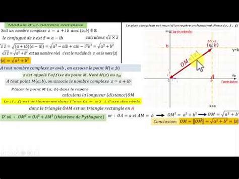 Image result for Nombre Complexe Module