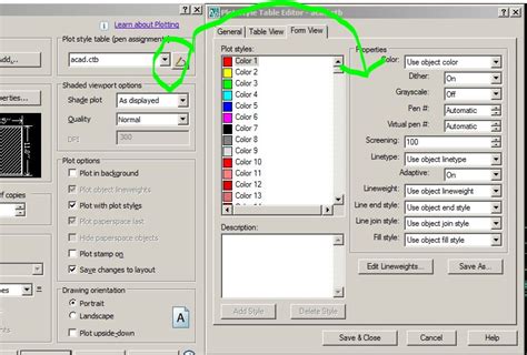 Image result for Setting Up an AutoCAD CTB File