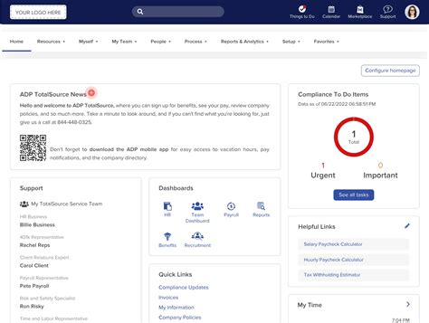 Image result for ADP TotalSource Logio
