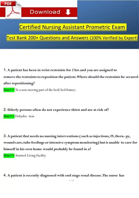 Image result for Nursing Assistant Practice Test