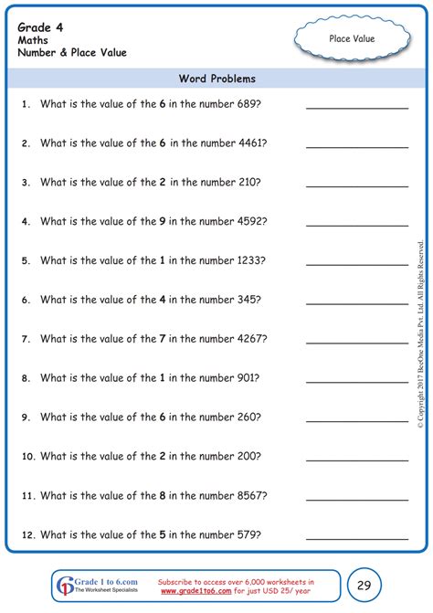 Image result for Math Place Value Worksheets