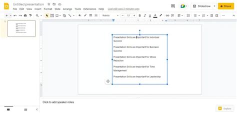 Image result for How to Add Bullets in Google Slides