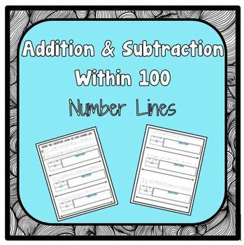 Image result for Adding to 100 Using a Number Line