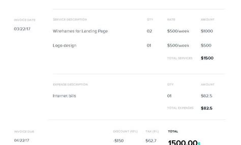 Free Quickbooks Invoice Template | Excel | Pdf | Word (.doc with regard ...