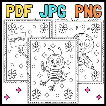 Image result for Spring Bee Coloring Pages